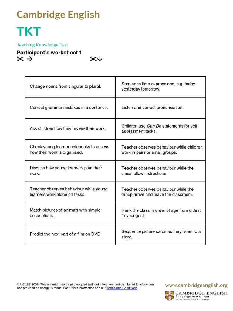Participant's Worksheet 1 | PDF