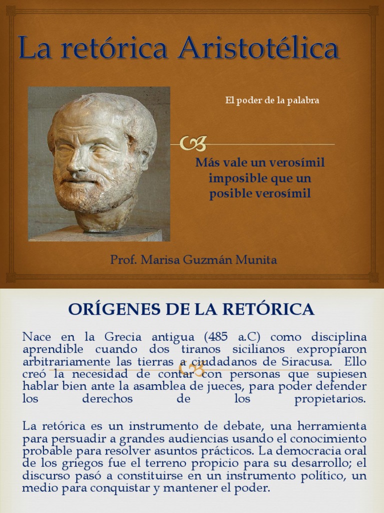 Retórica Aristotélica: Persuasión y Debate | PDF | Retórica | Lógica