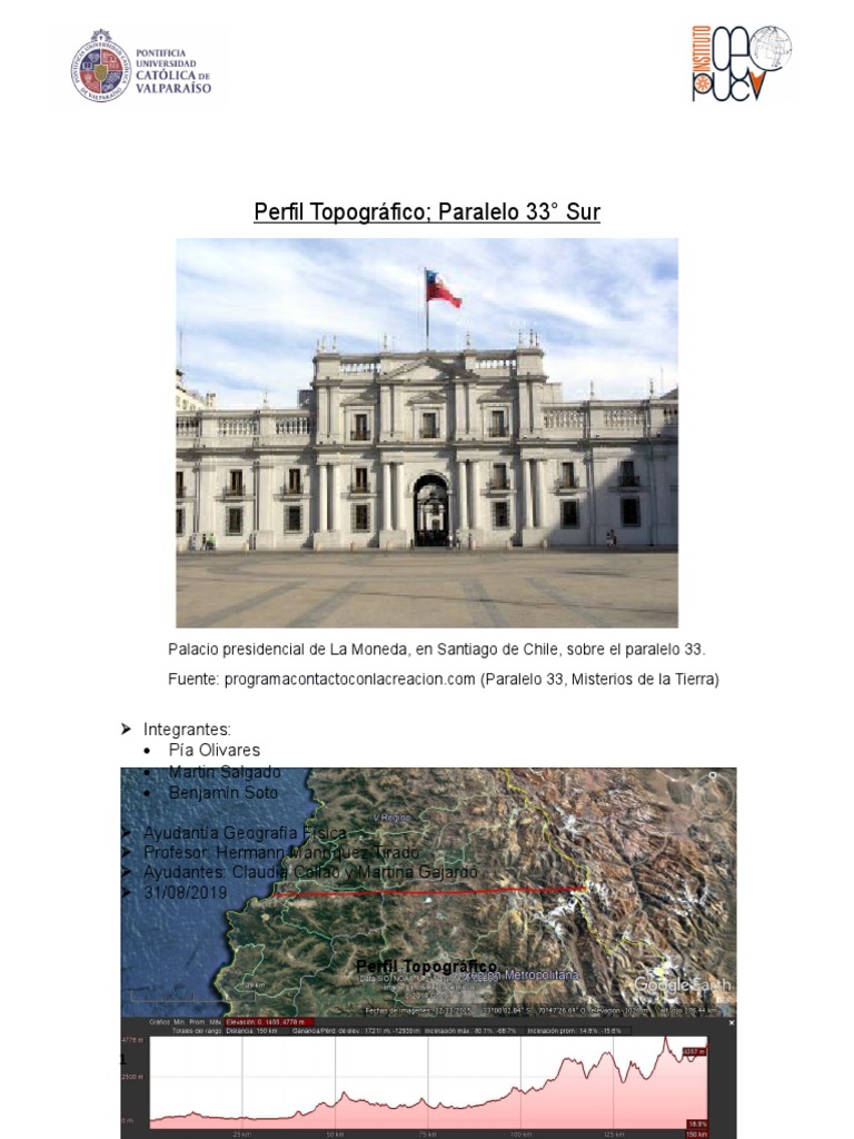 Perfil Topográfico | PDF | Chile | Santiago