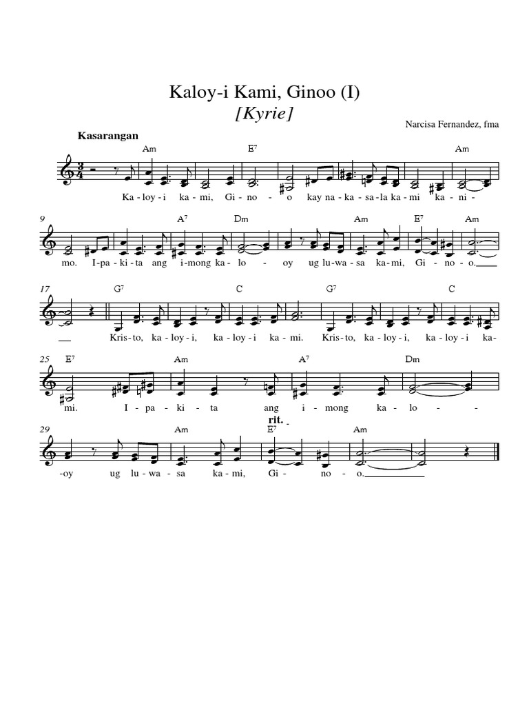 Kaloy-I Kami Ginoo (I) | PDF