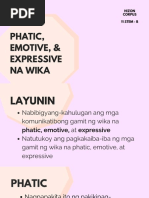 Grade 11 - Conative, Informative at Labeling Na Gamit NG Wika | PDF