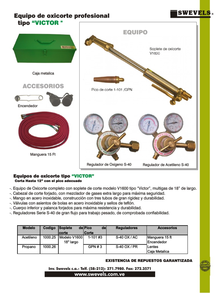 3.1 Equipo Oxicorte VICTOR | PDF