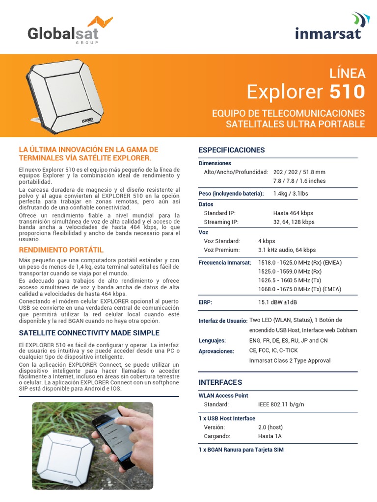 Brochure Explorer 510-Globalsat - SP - 110719 - V1 PDF | PDF | USB ...