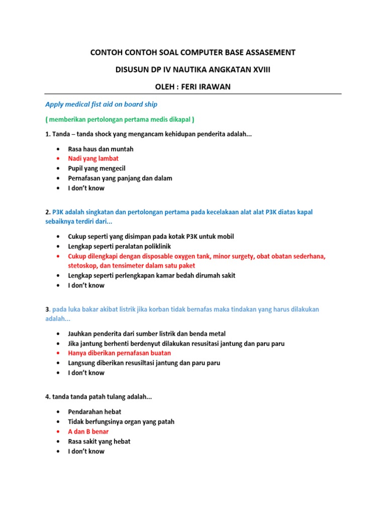 Apply Medical First Aid On Board Ship | PDF