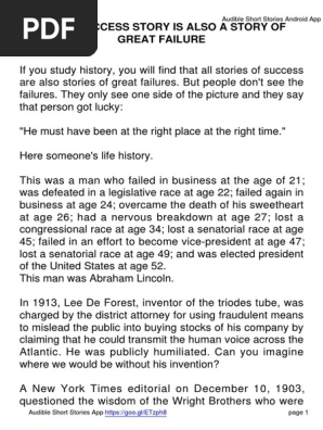 Failure Success Stories