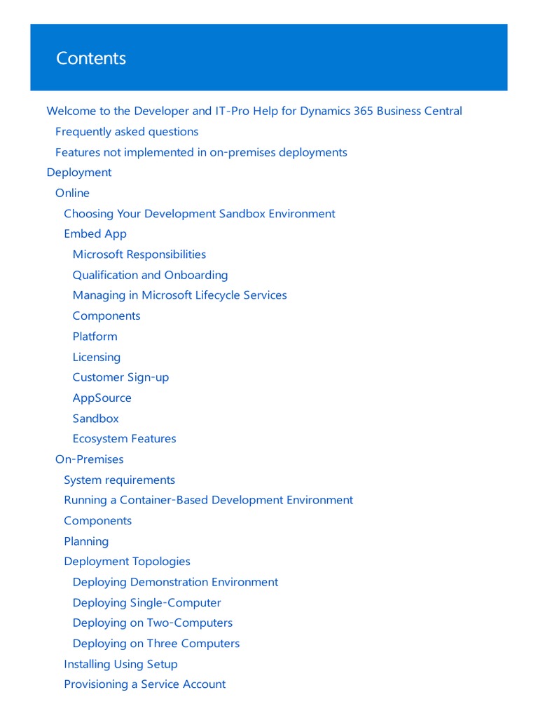 Developer IT Pro Business Central | PDF | Application Software | Databases