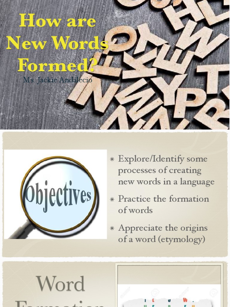 Word Formation Processes | PDF | Acronym | Word
