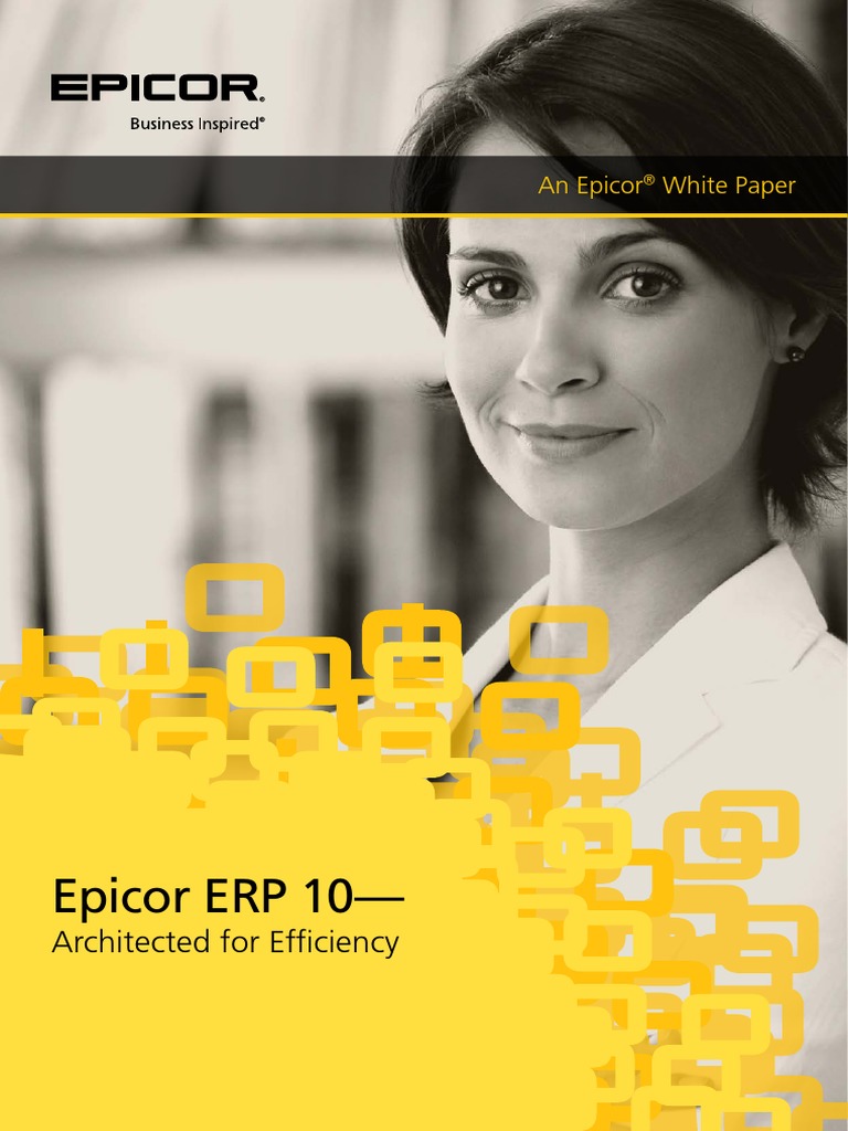 Epicor ERP 10 | PDF | Microsoft Sql Server | Enterprise Resource Planning Epicor ERP 10 | PDF | Microsoft Sql Server | Enterprise Resource Planning