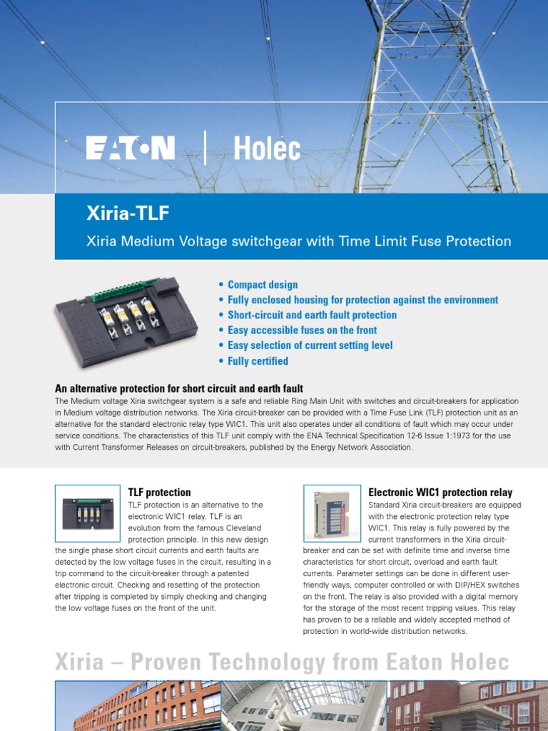 Leaflet Xiria TLF 6034612B - ENG | PDF | Fuse (Electrical) | Relay