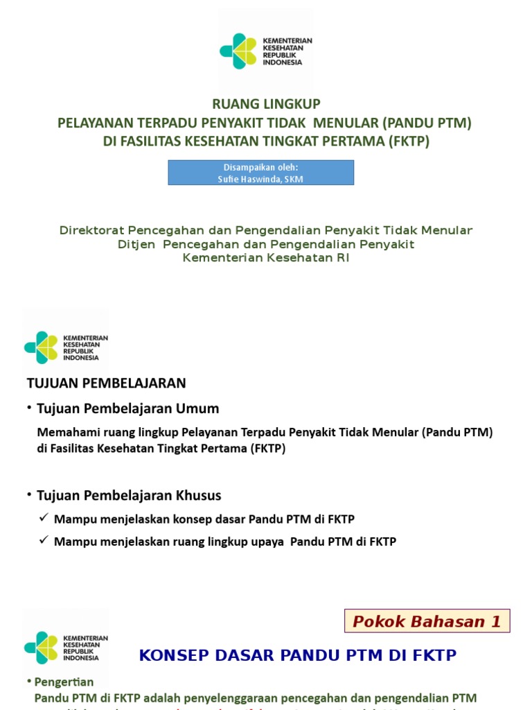 Ruang Lingkup Pandu PTM - e | PDF
