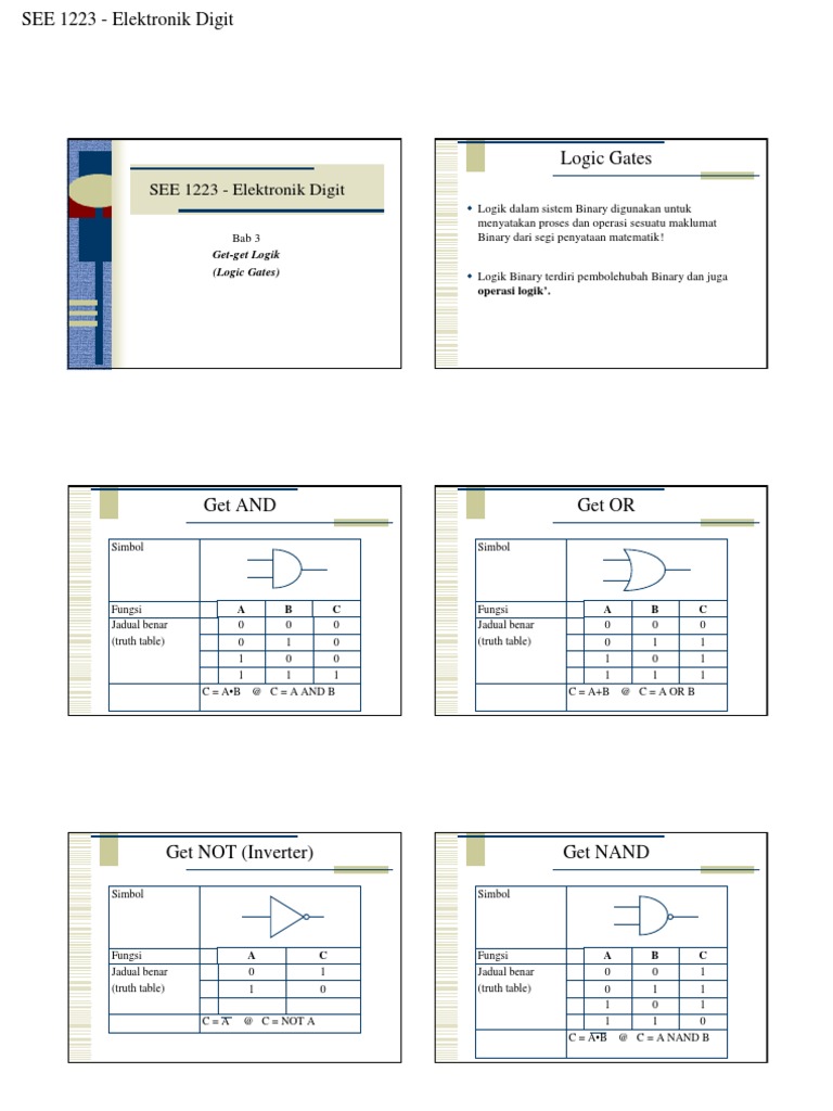 Get-Get Logik (Logic Gates) | PDF