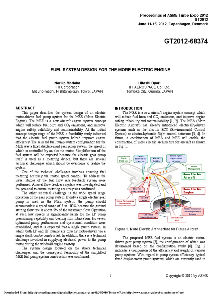 Fuel System Design For The More Electric Engine | Download Free PDF ...
