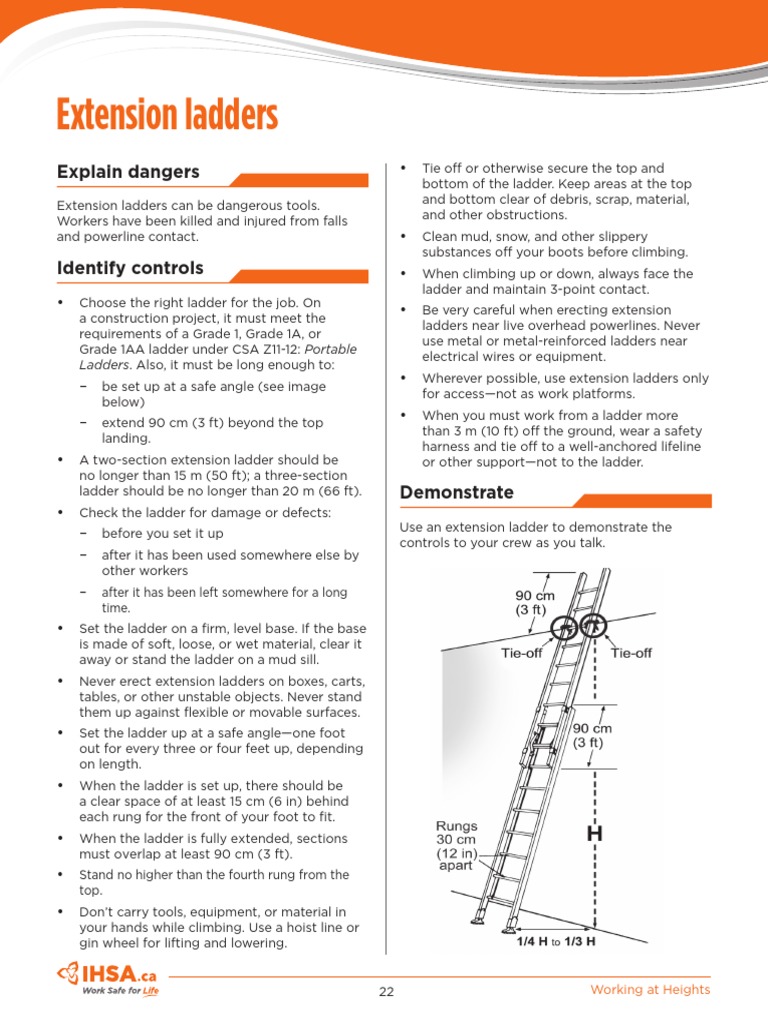 Extension Ladders: Explain Dangers | PDF | Ladder | Nature