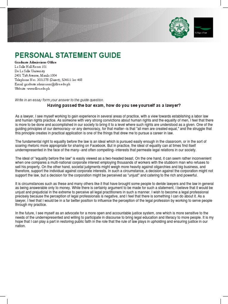 DLSU Law Essay | PDF | Lawyer | Political Science