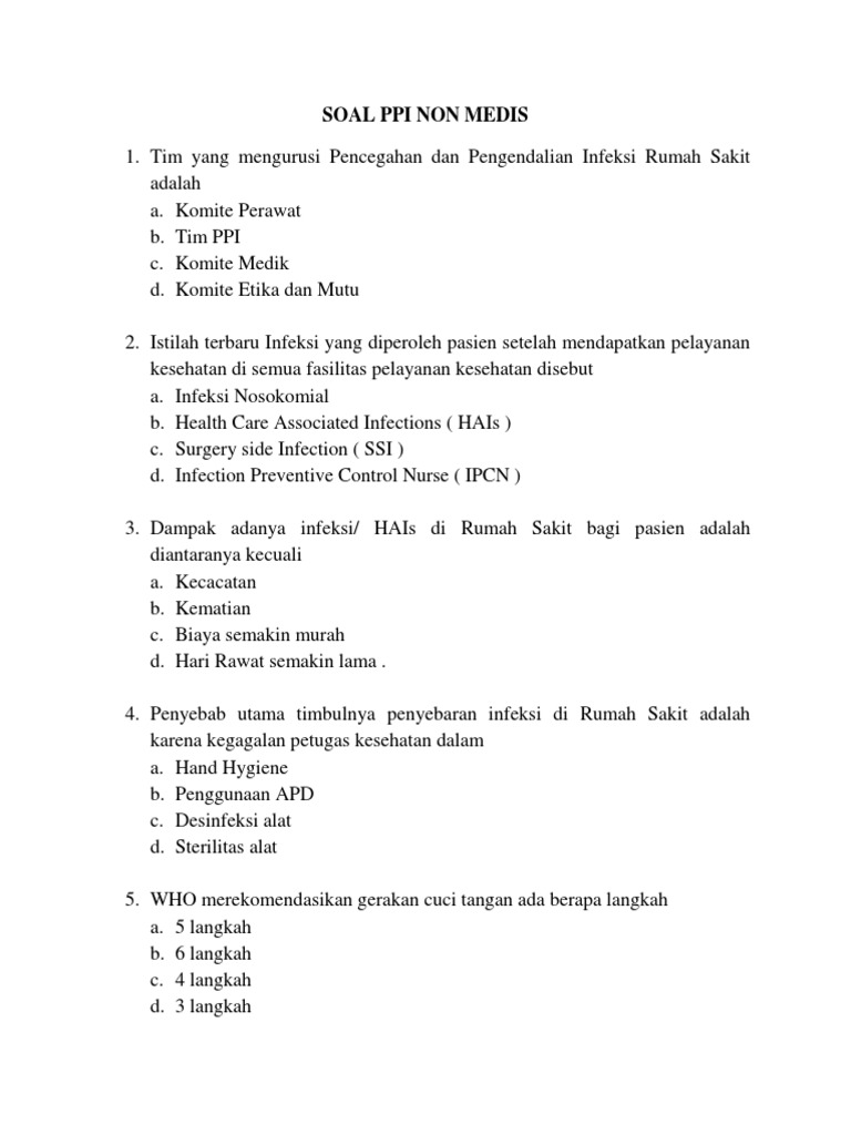 Soal Ppi Non Medis | PDF