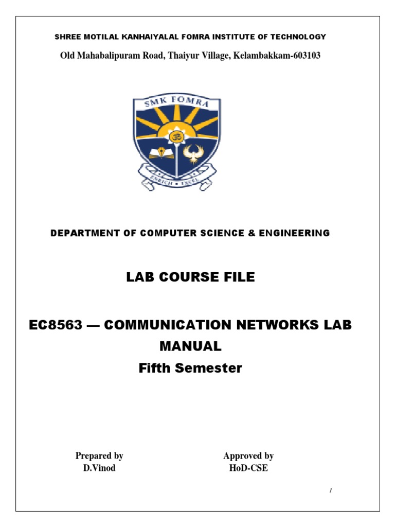 Comm Networks Lab | PDF | Internet Protocol Suite | File Transfer Protocol