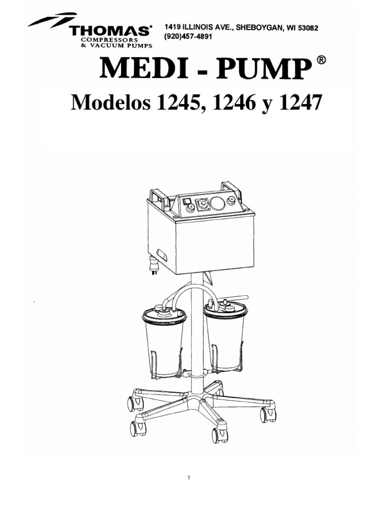 THOMAS MEDI-PUMP 1245 Esp | PDF | Vacío | Reloj