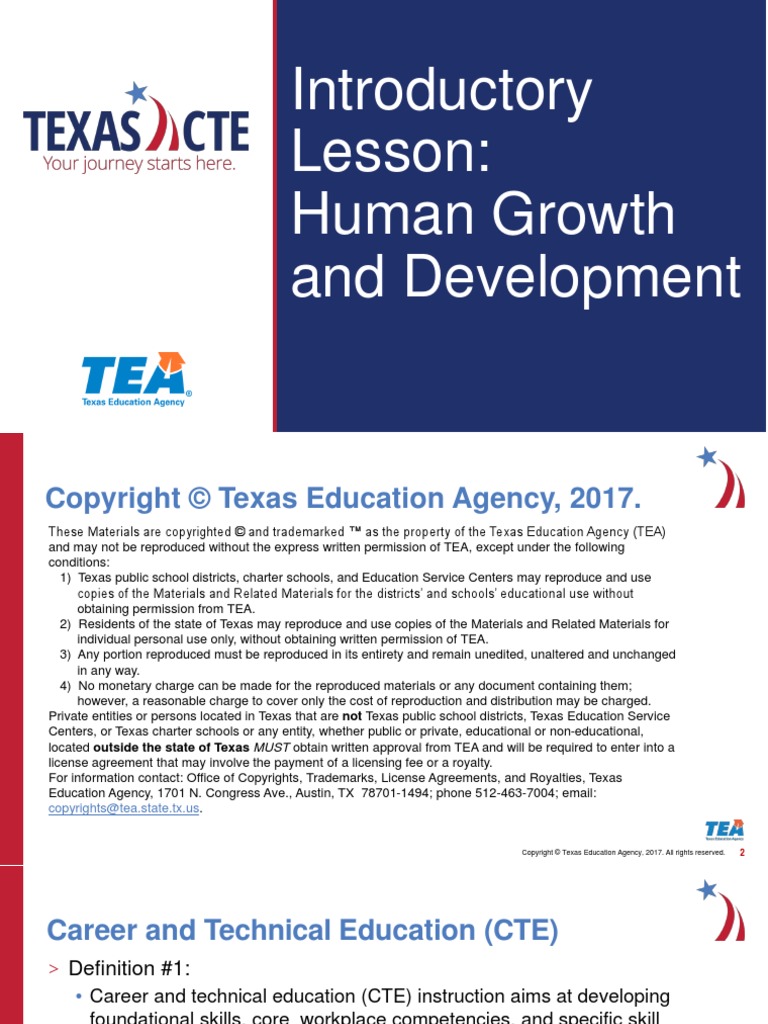 Introductory Lesson Human Growth and Development | PDF | Vocational ...