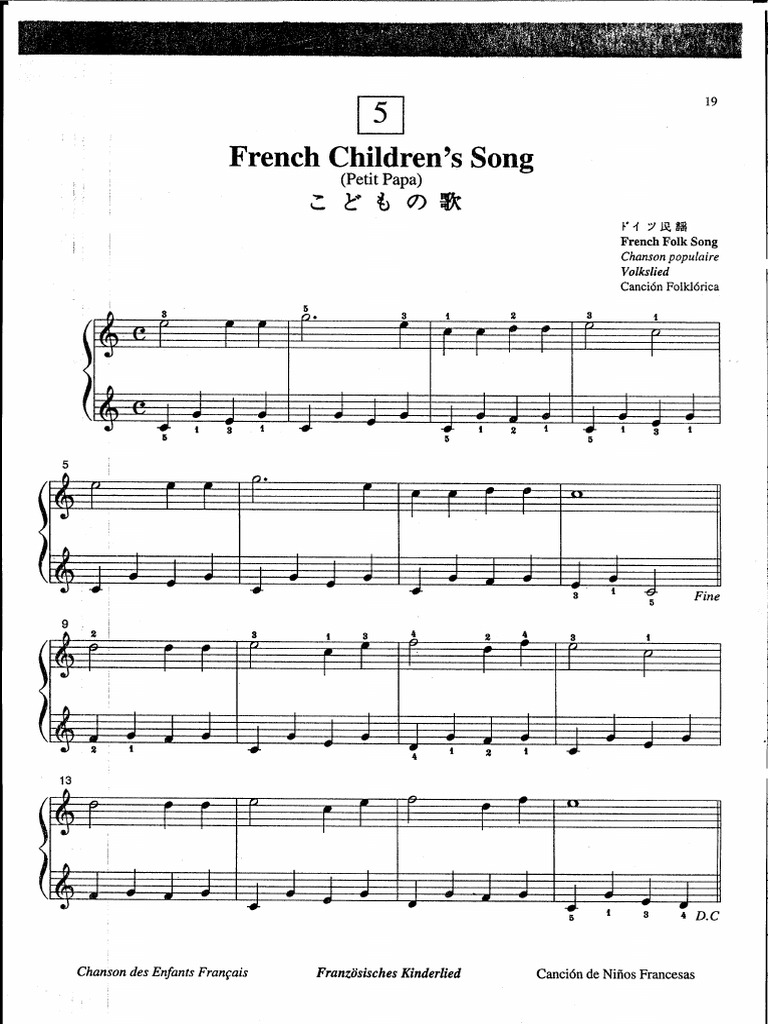 French Children S Song | PDF