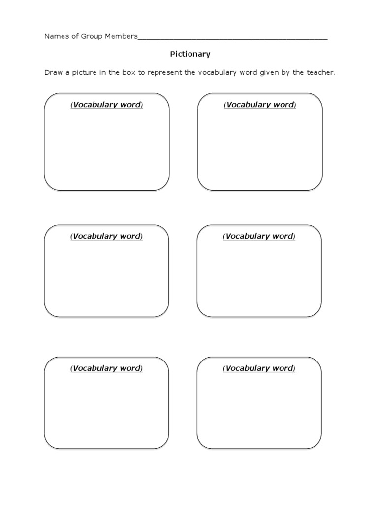 Pictionary Template Elem | PDF | Lexical Semantics | Linguistics