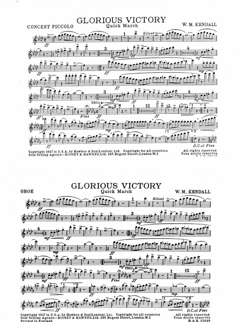 Glorious Victory Quick March - Kendall PDF | PDF