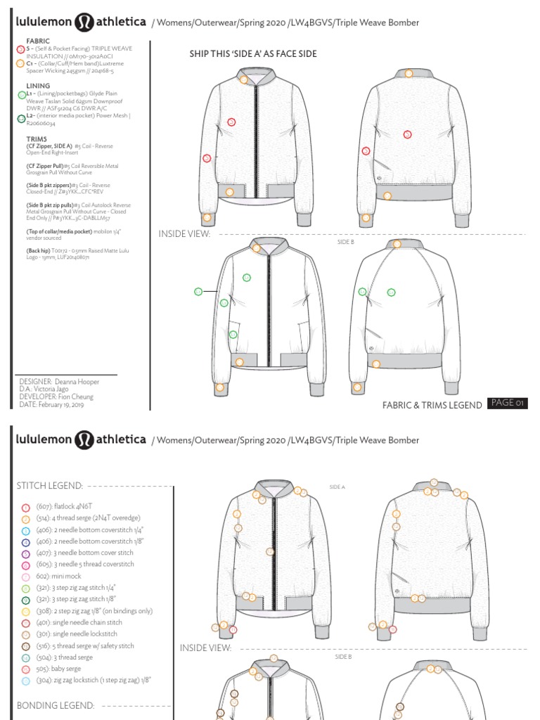Techpack | PDF | Seam (Sewing) | Textiles