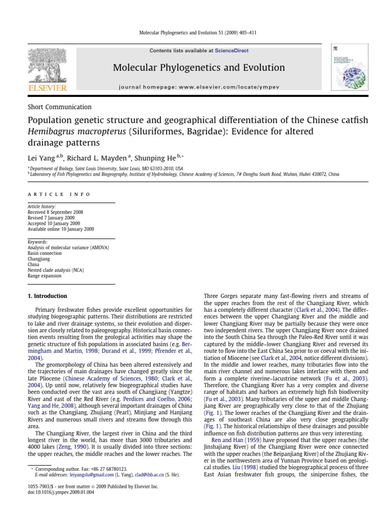 Molecular Phylogenetics and Evolution: Short Communication | PDF | Polymerase Chain Reaction ...