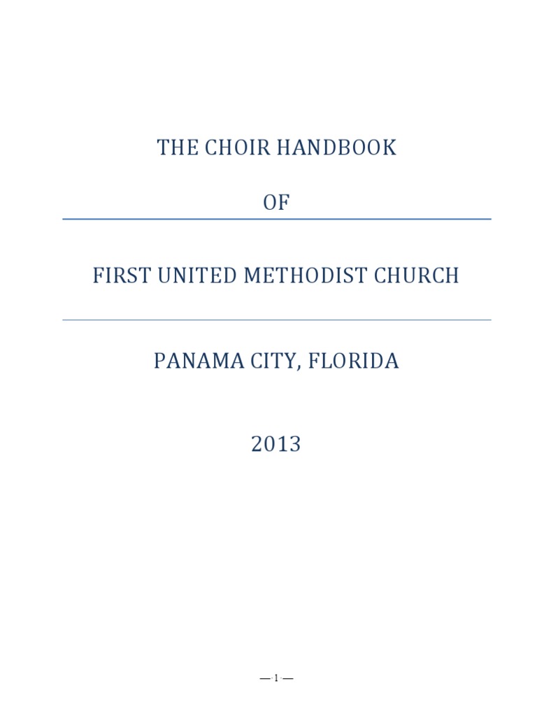 Choir Handbook | PDF | Hymns | Singing