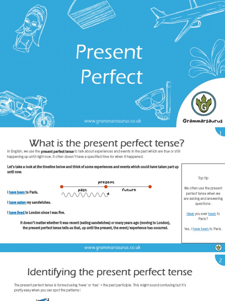 Perfect Tense | Download Free PDF | Perfect (Grammar) | Grammatical Tense
