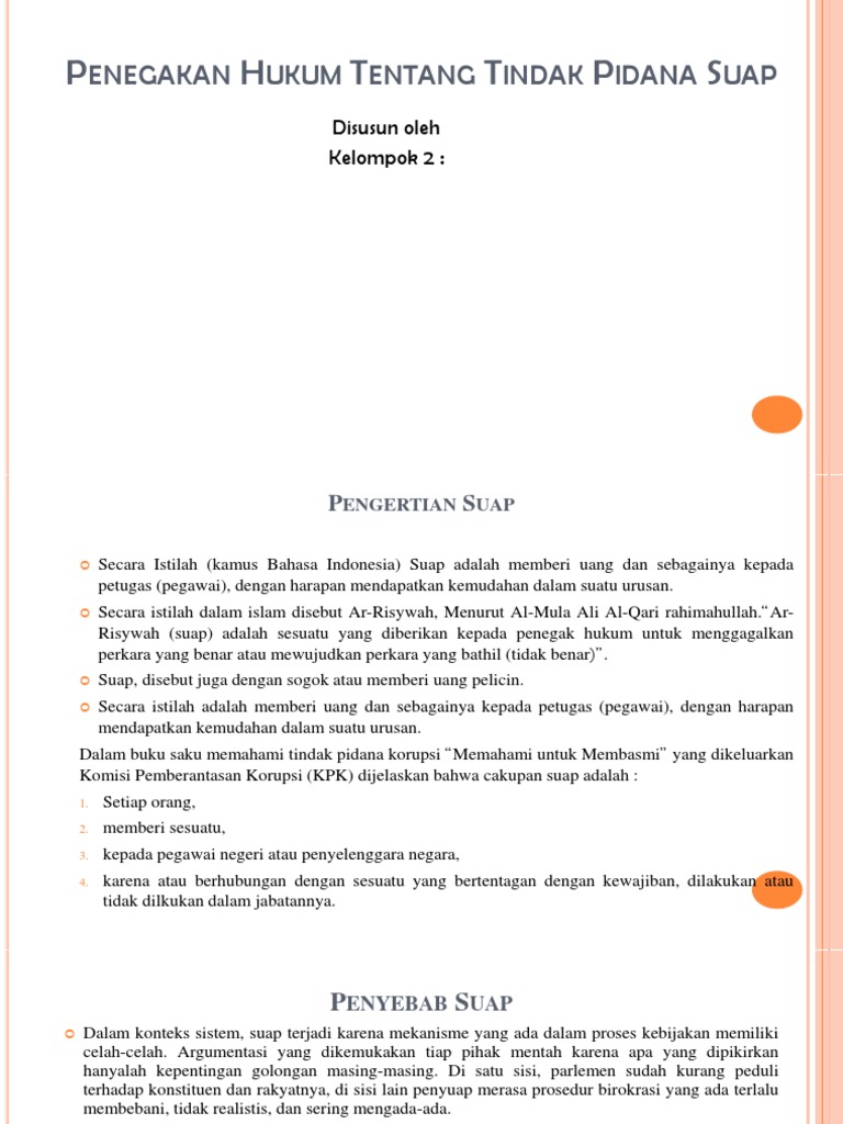 Presentasi Suap | PDF