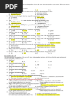 STATISTICS AND PROBABILITY Reviewer With Answer and Solutions | PDF ...
