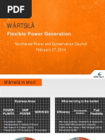 Wartsila 2 X 20v34sg - 2009 Brochure | PDF | Engines | Power Station