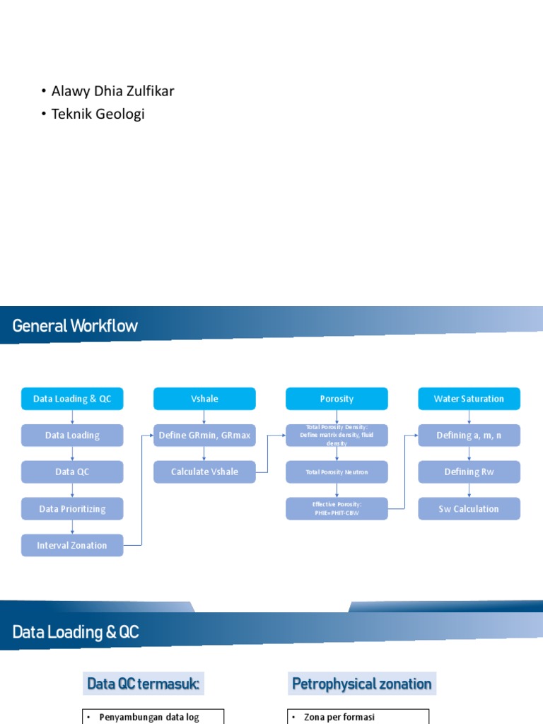 General Workflow Petrophysics | PDF