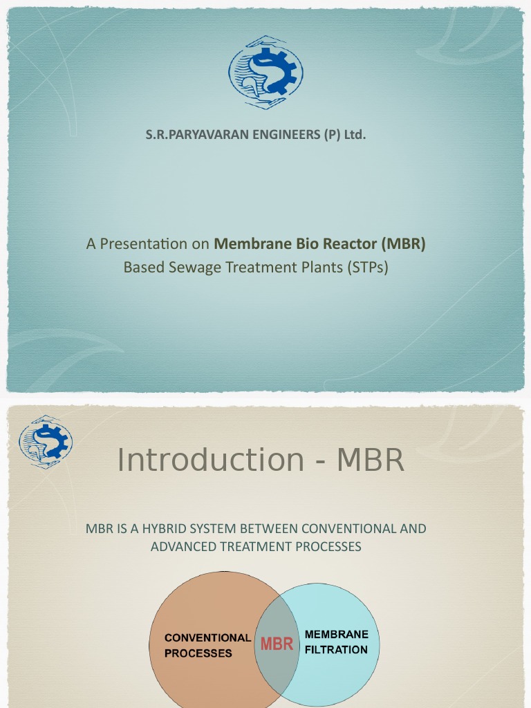 MBR Presentation Latest | PDF | Sewage Treatment | Membrane