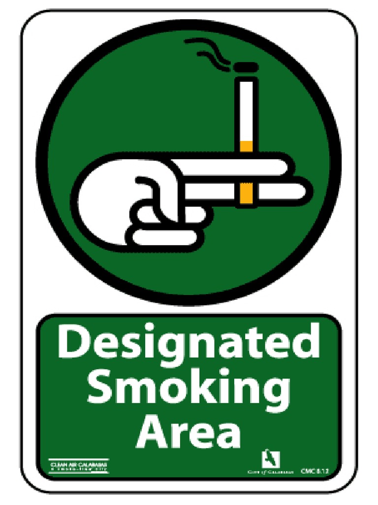 Smoking Area Signage | PDF
