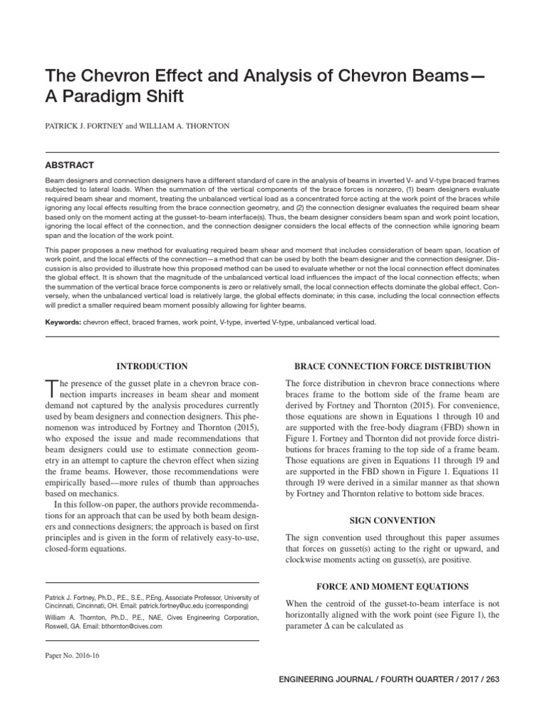 Chevron Beam Analysis Method | PDF | Beam (Structure) | Force