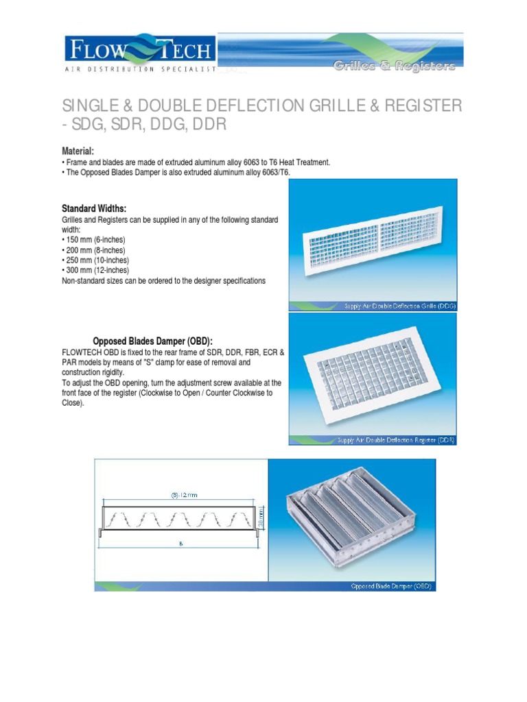 Flowtech Grilles & Register | PDF
