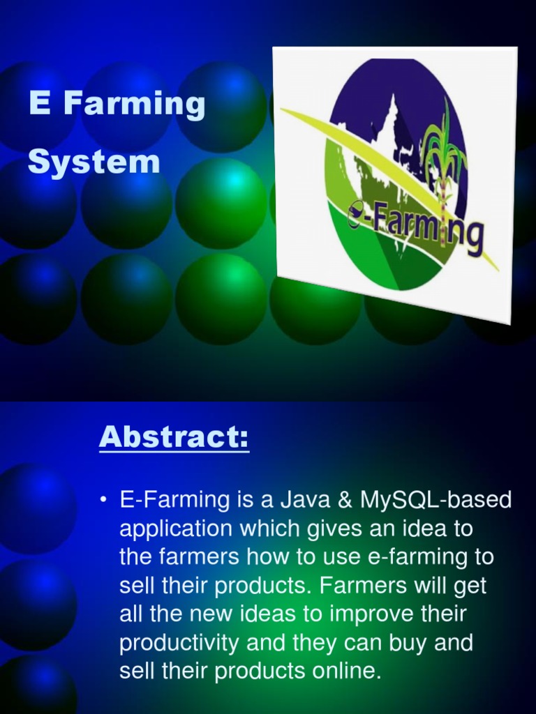 E Farming System | PDF