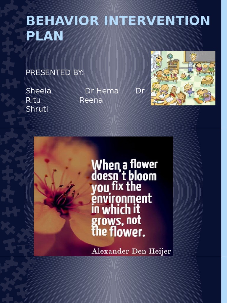 Behavior Intervention Plan | PDF | Attention | Teachers