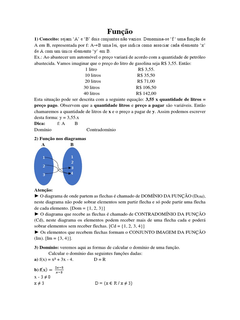 Função | PDF | Função (Matemática) | Conceitos matemáticos