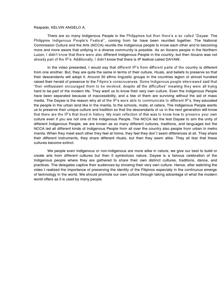 Dayaw:The Indigenous People Fest | PDF | Indigenous Peoples | Philippines