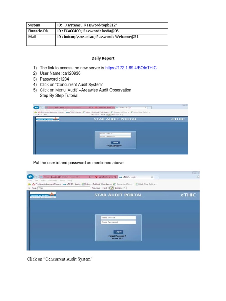 BOI CheckList | PDF | Password | Credit Card