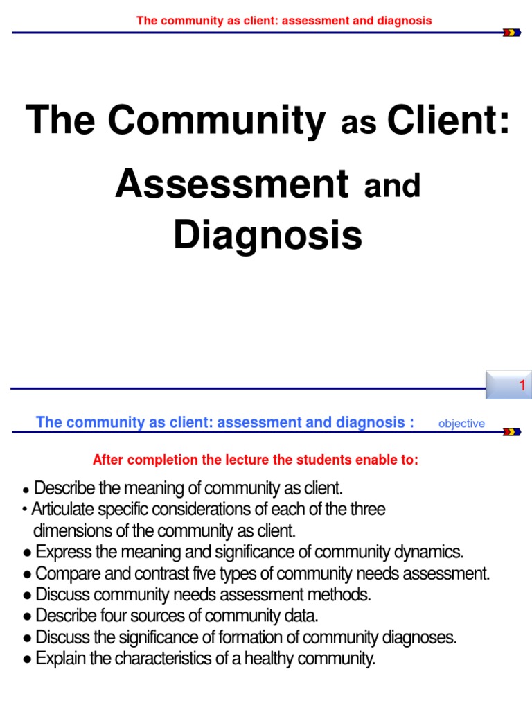 Community Needs Assessment Overview | PDF | Needs Assessment | Community