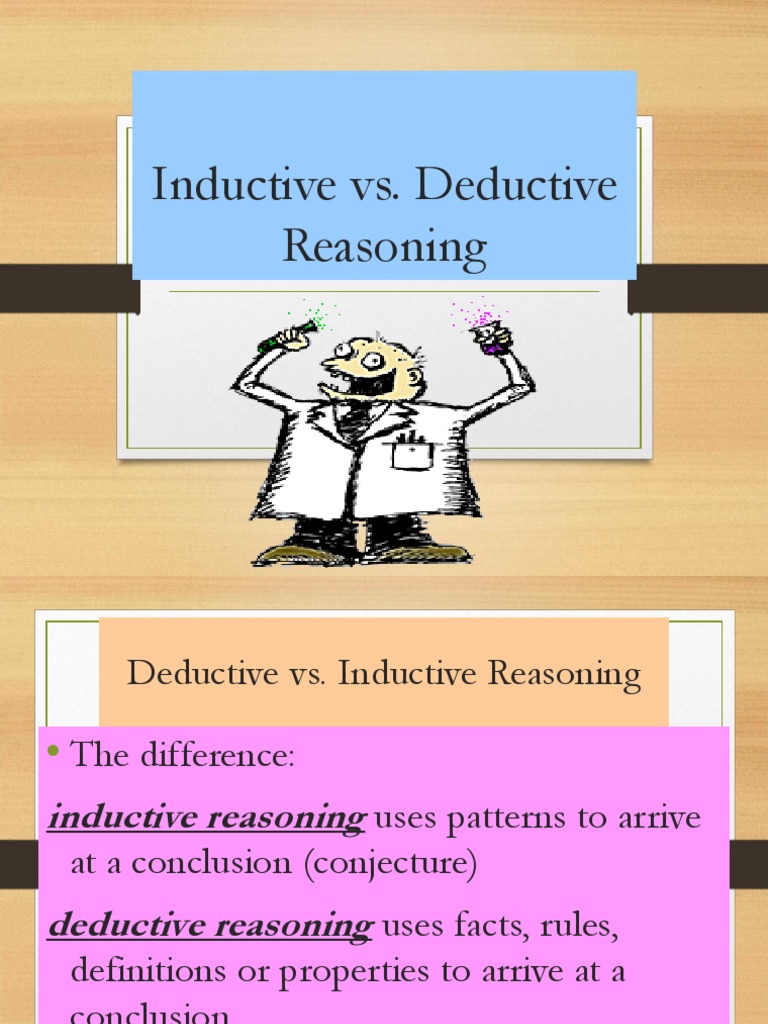 Inductive Vs Deductive | PDF | Argument | Deductive Reasoning