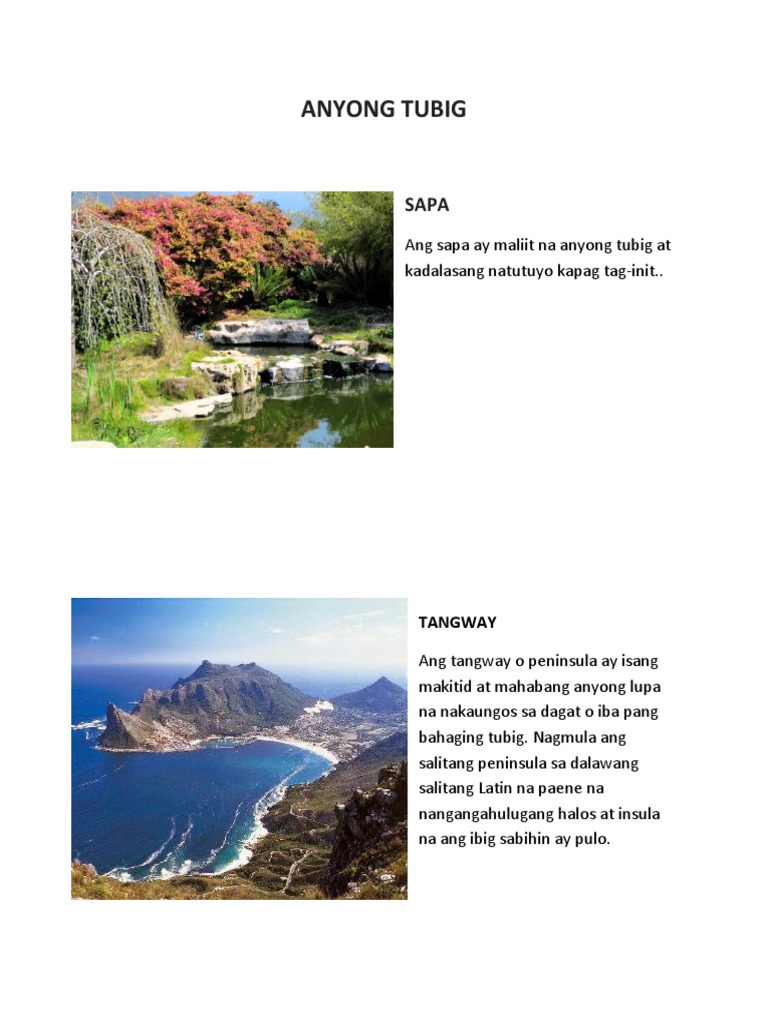 Anyong Tubig | PDF