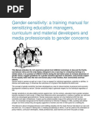 GAD IEC Materials | PDF | Gender Studies | Gender