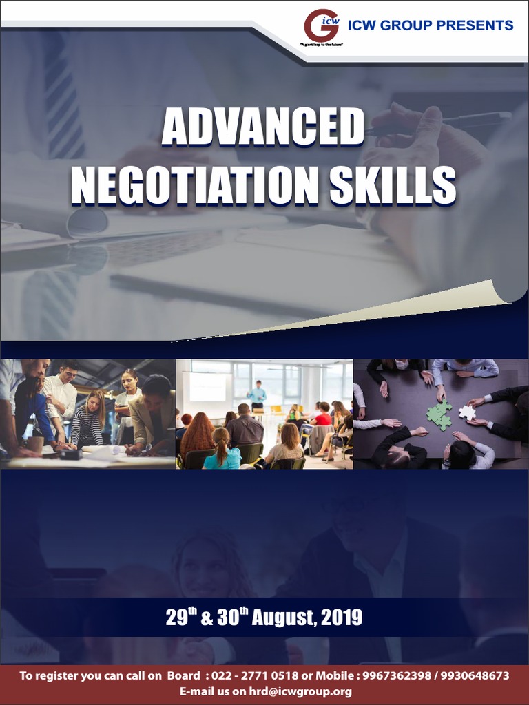 Advanced Negotiation Skills | PDF | Negotiation | Strategic Management
