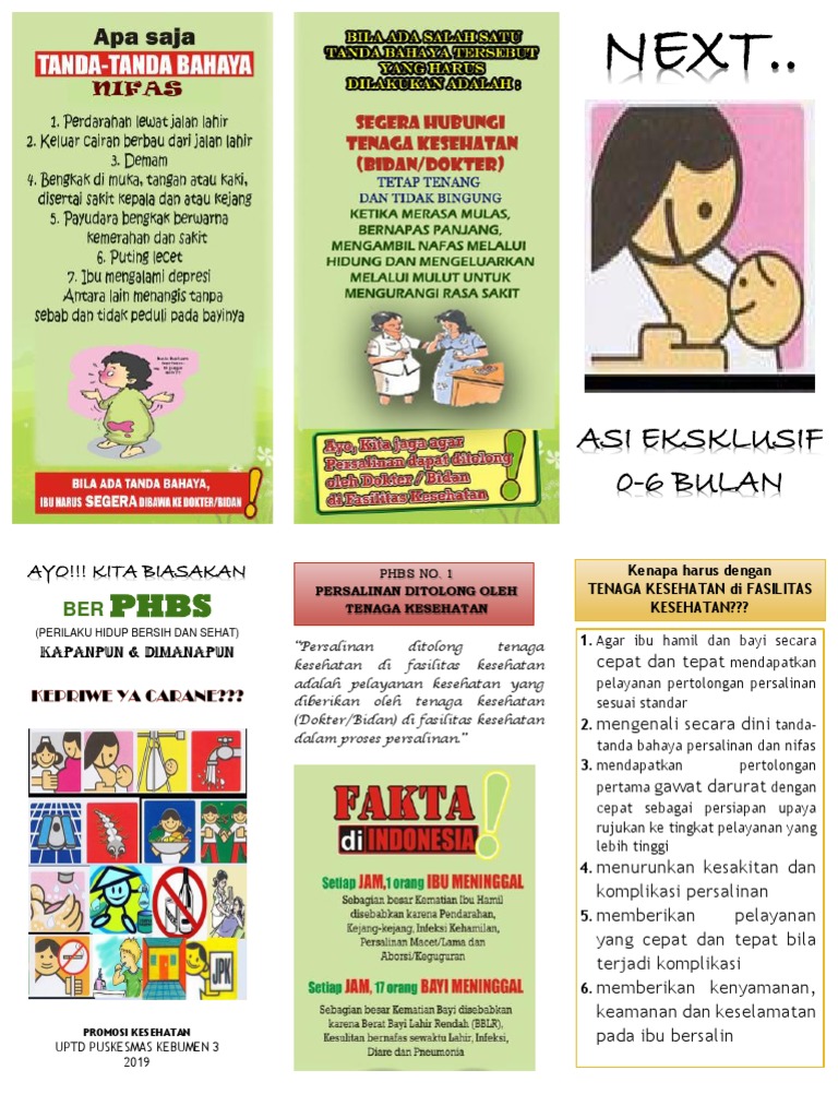 Leaflet Persalinan Oleh Nakes | PDF