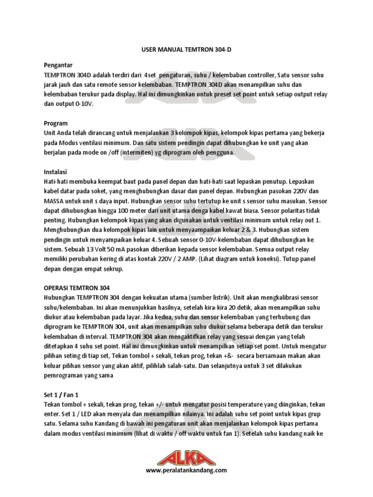 Temtron 304 D PDF | PDF