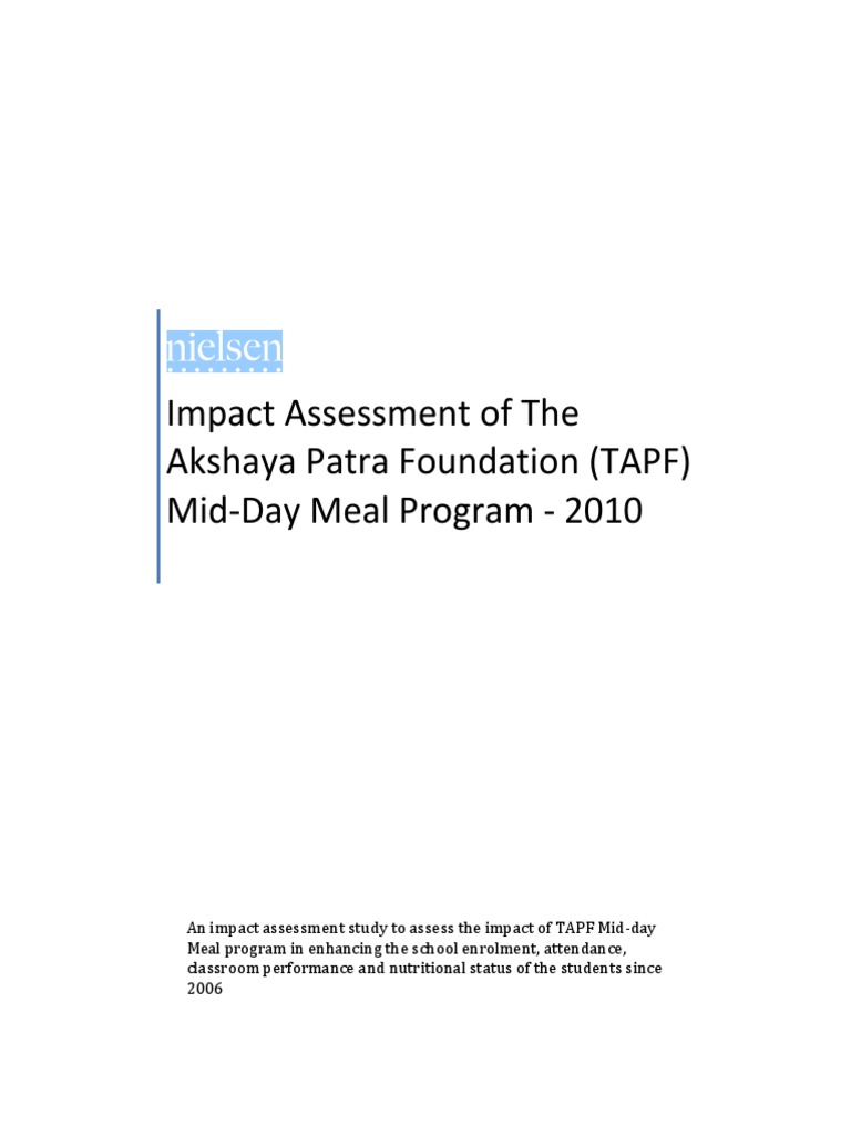 Ac Nielsen Impact Assessment Report Summary 2010 | PDF | Students ...